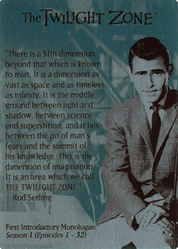 2019 Rittenhouse Twilight Zone: Rod Serling Edition Checklist, Details