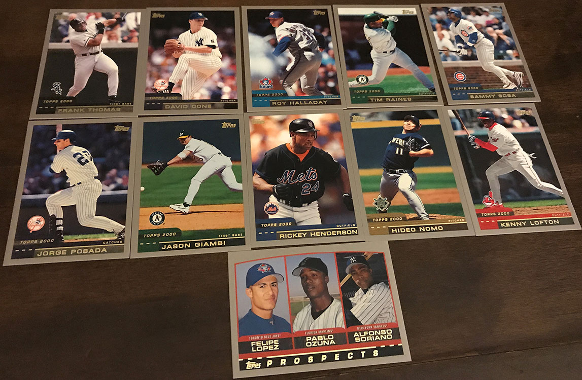 2000 Topps Series 1 Baseball Jumbo Box Break and Breakdown