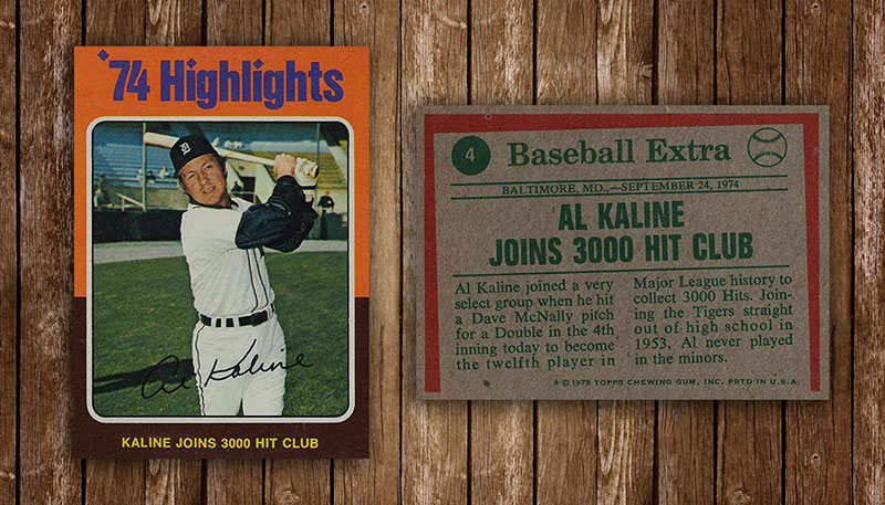 Looking Back at Al Kaline's Career Through Topps Baseball Cards