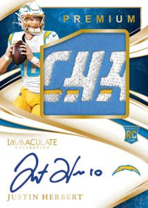 2020 Panini Immaculate Football Checklist, Team Sets, Hobby Box Info