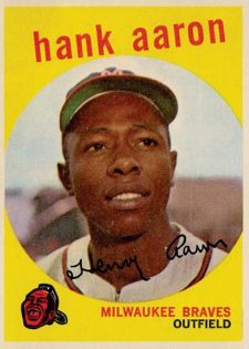 Hank Aaron Topps Baseball Cards Guide and Gallery