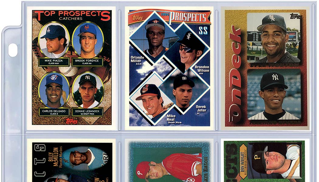 One-Sheet Collections: Multi-Player 1990s Topps Baseball Prospect Cards ...