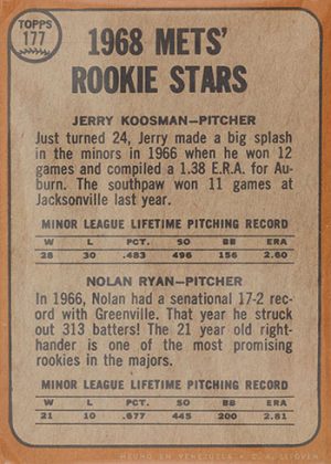 Nolan Ryan Rookie Card Guide, Checklist and History
