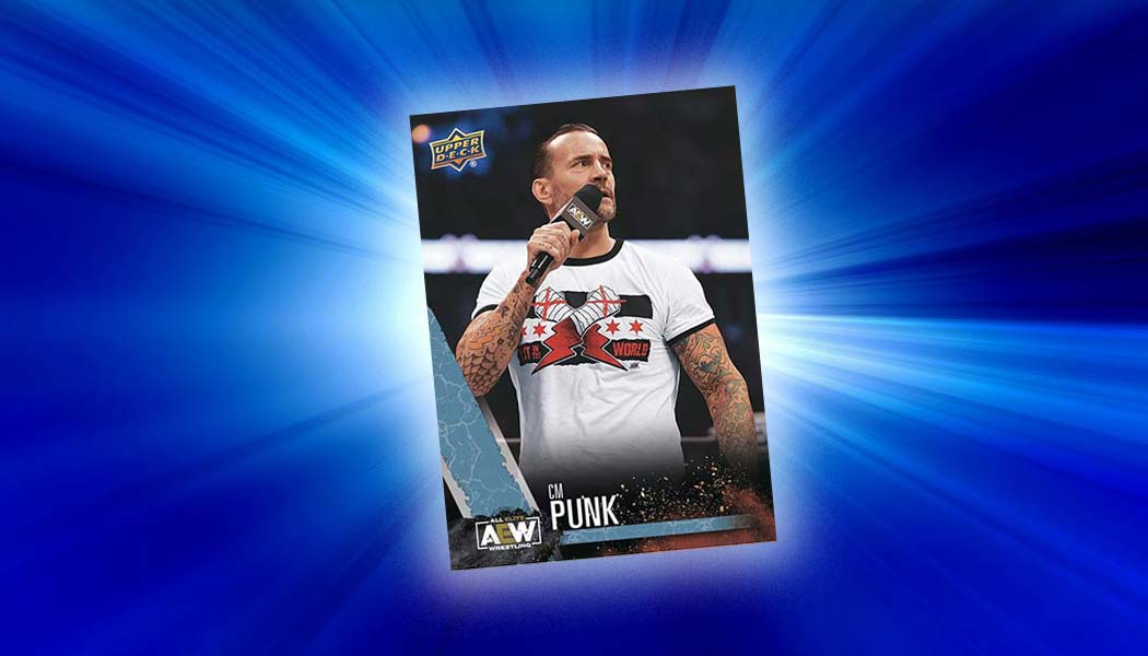 CM Punk Featured on First Upper Deck AEW Card, Available on e-Pack