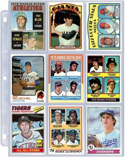 Overlooked 1970s Baseball Rookie Cards - One-sheet Collections 