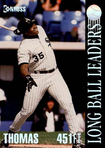 Insert Card Craze: Donruss Long Ball Leaders Baseball Cards of the 1990s