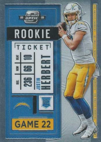 Justin Herbert Rookie Card Countdown and What's the Most Valuable