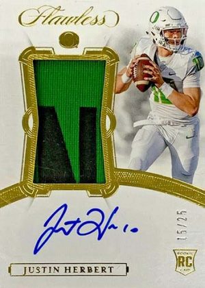 Justin Herbert Rookie Card Countdown and What's the Most Valuable
