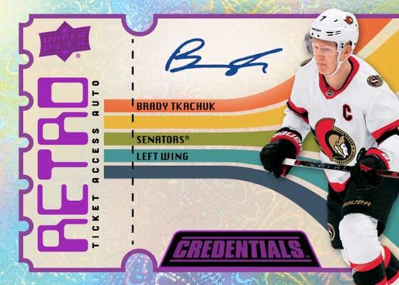 2022-23 Upper Deck Credentials Hockey Checklist, Box Info