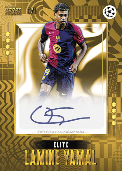2024-25 Topps Gold UEFA Club Competitions Checklist, Box Info