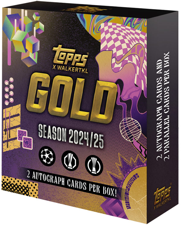 2024-25 Topps Gold UEFA Club Competitions Checklist, Box Info