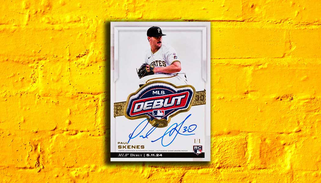 $1.1 Million for Paul Skenes 2024 Topps MLB Debut Patch Auto