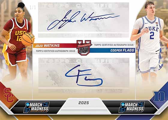 2025 Bowman U Now March Madness Basketball Checklist, Info
