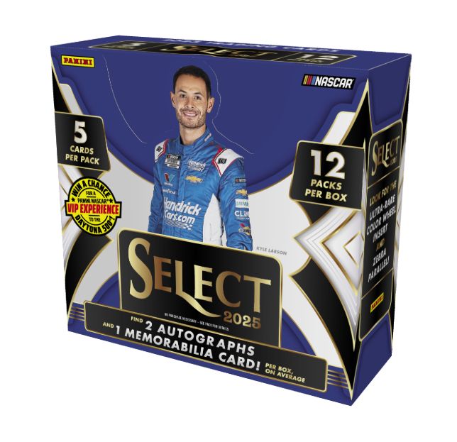 2025 Panini Select NASCAR Racing Checklist Details, Box Info