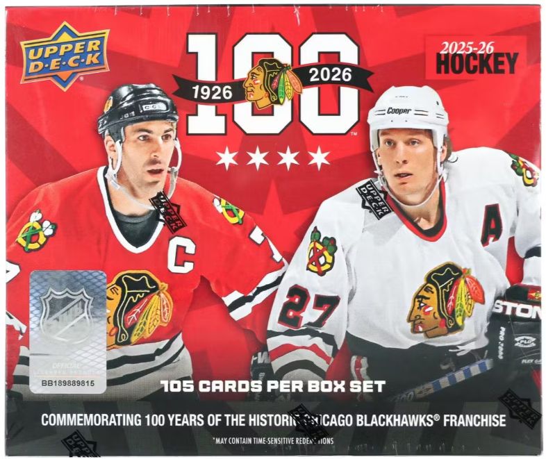 2025-26 Upper Deck Chicago Blackhawks Centennial Box Set Info
