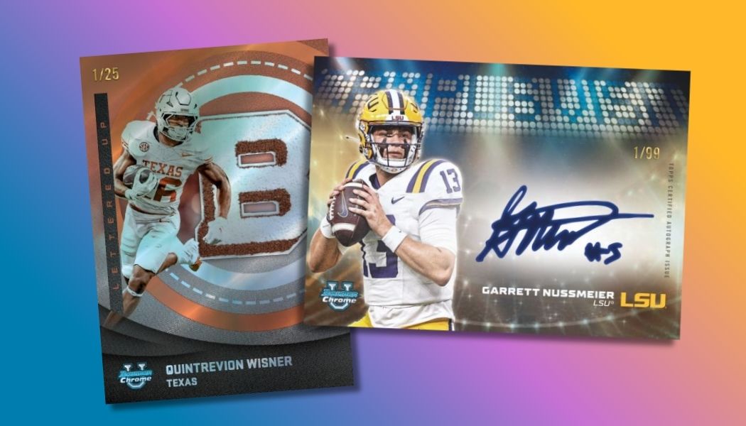 2025 Bowman Chrome University Football Checklist & Box Details