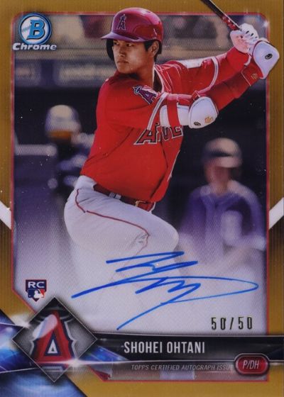 Shohei Ohtani Gold Logoman Autographed Patch Card Sets Record