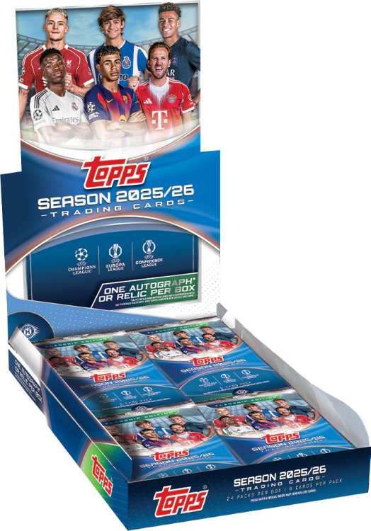 2025-26 Topps UEFA Club Competitions Checklist, Team Sets, Box Info