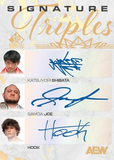 2025 SP Signature Edition AEW Wrestling Checklist Details, Box Info