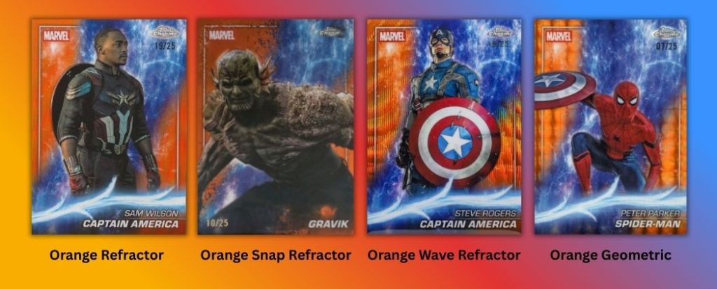 2025 Topps Chrome Marvel Studios Parallel Guide and Image Gallery